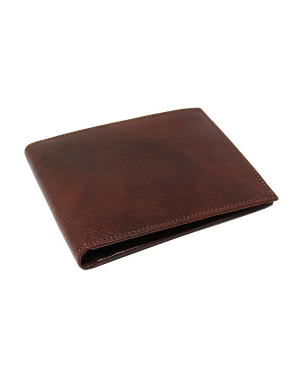 Two Bill Compartments Leather Wallet - Shop At LeatherScin